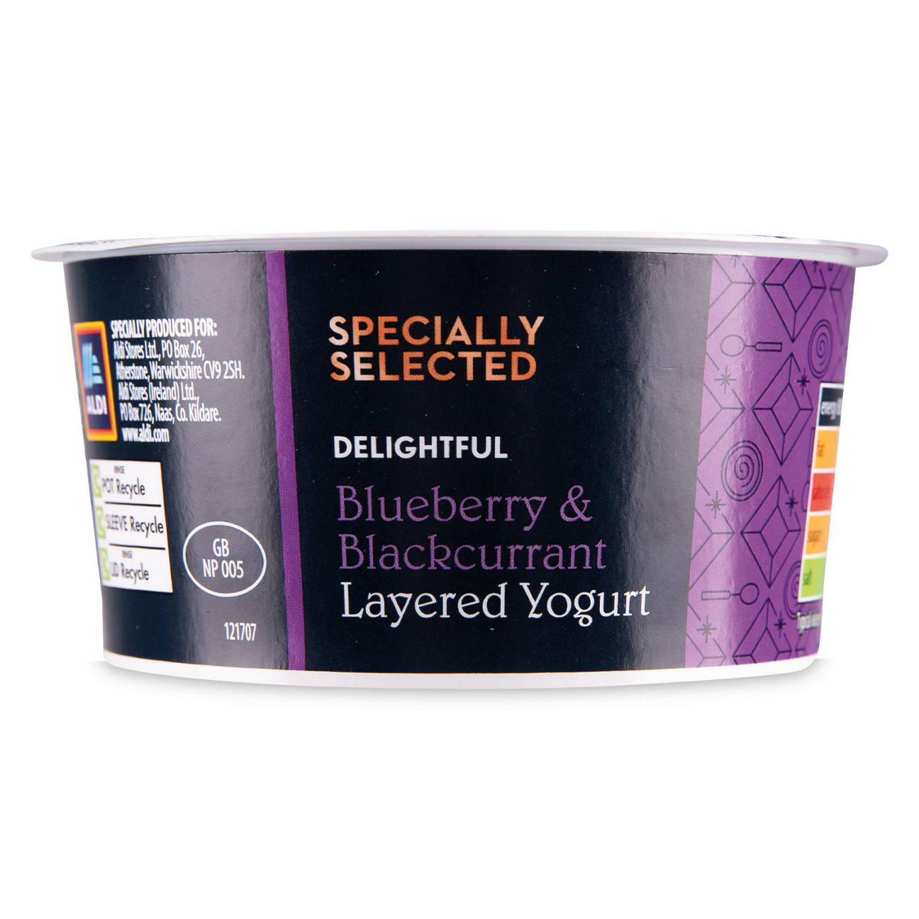 Blueberry & Blackcurrant Layered Yogurt | ALDI UK